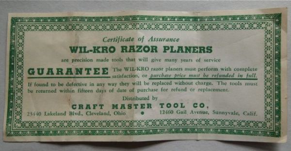 razor blade planes – Peachey Conservation