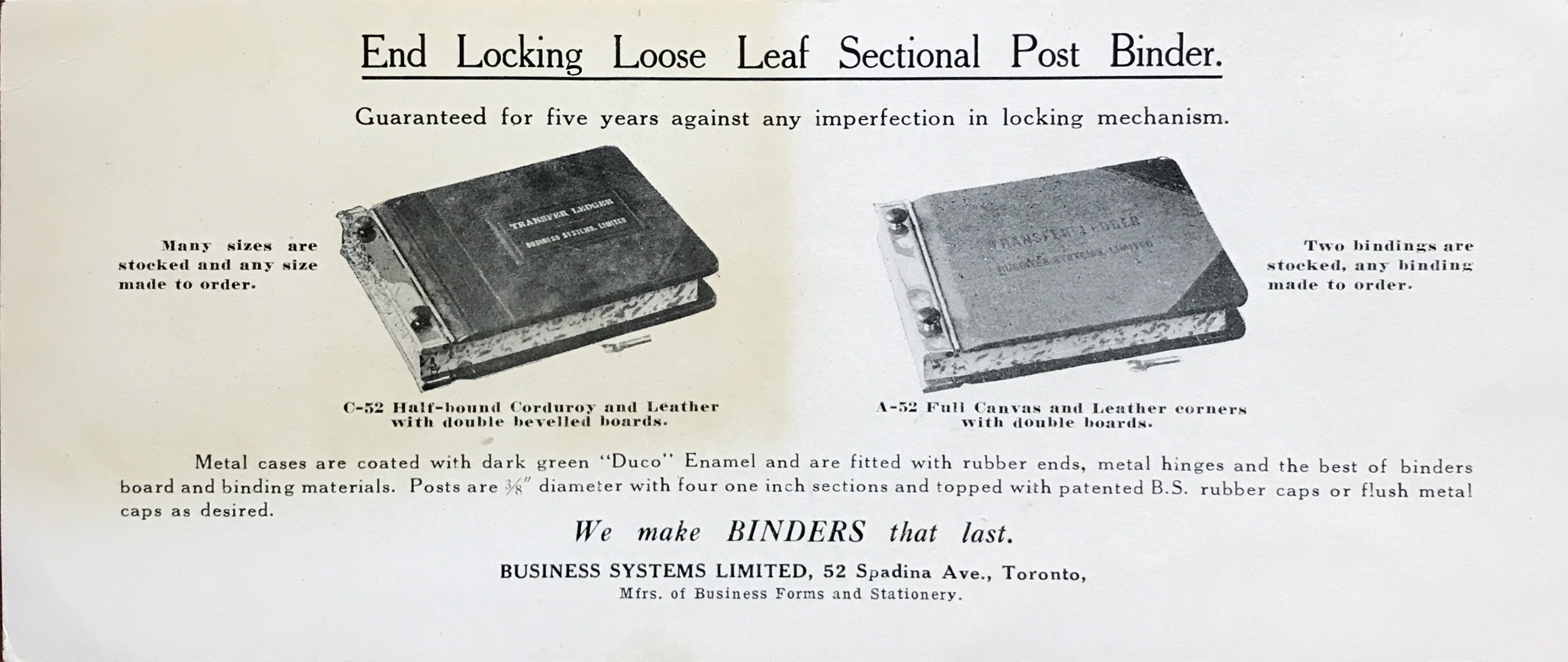 End Locking Loose Leaf Sectional Post Binder – Peachey Conservation