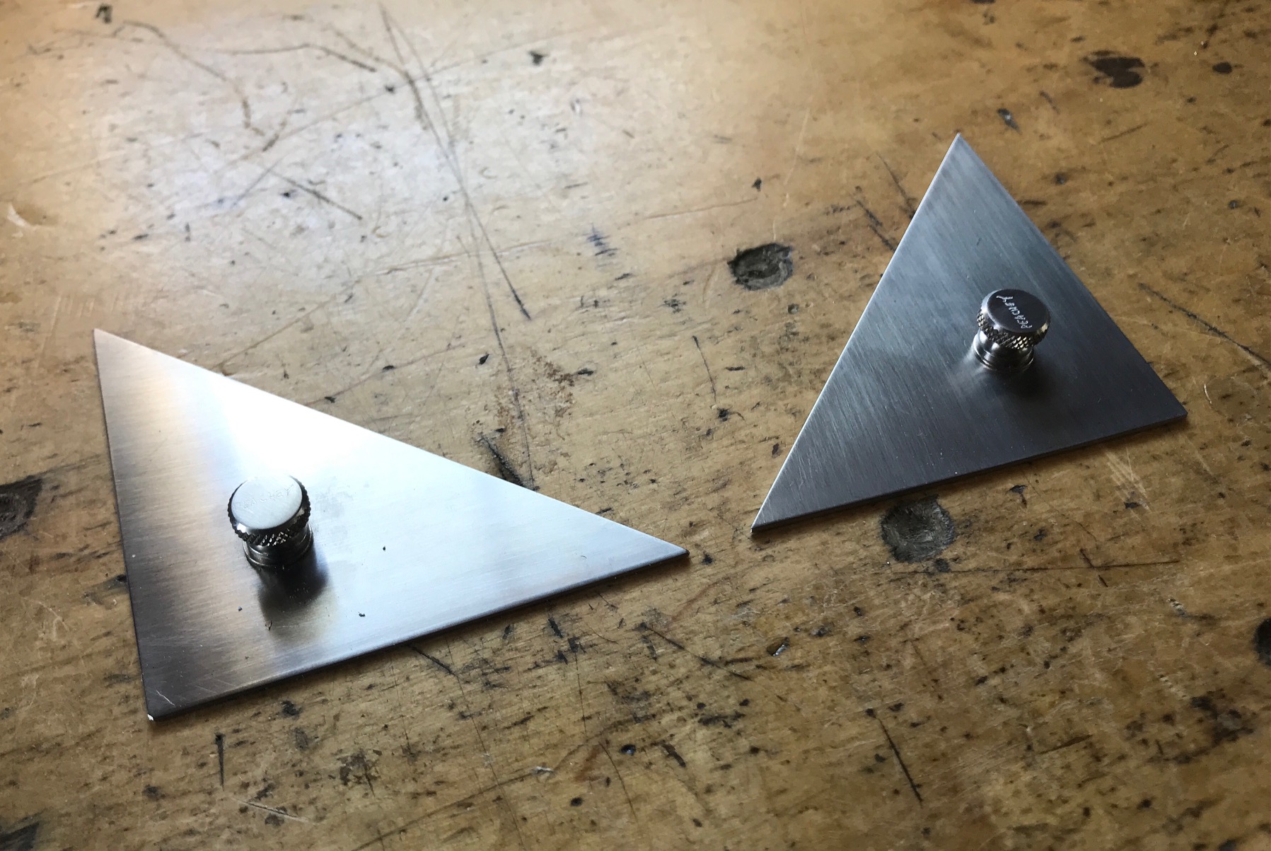 New Tool! Three Inch 45˚ Stainless Steel Triangle – Peachey Conservation